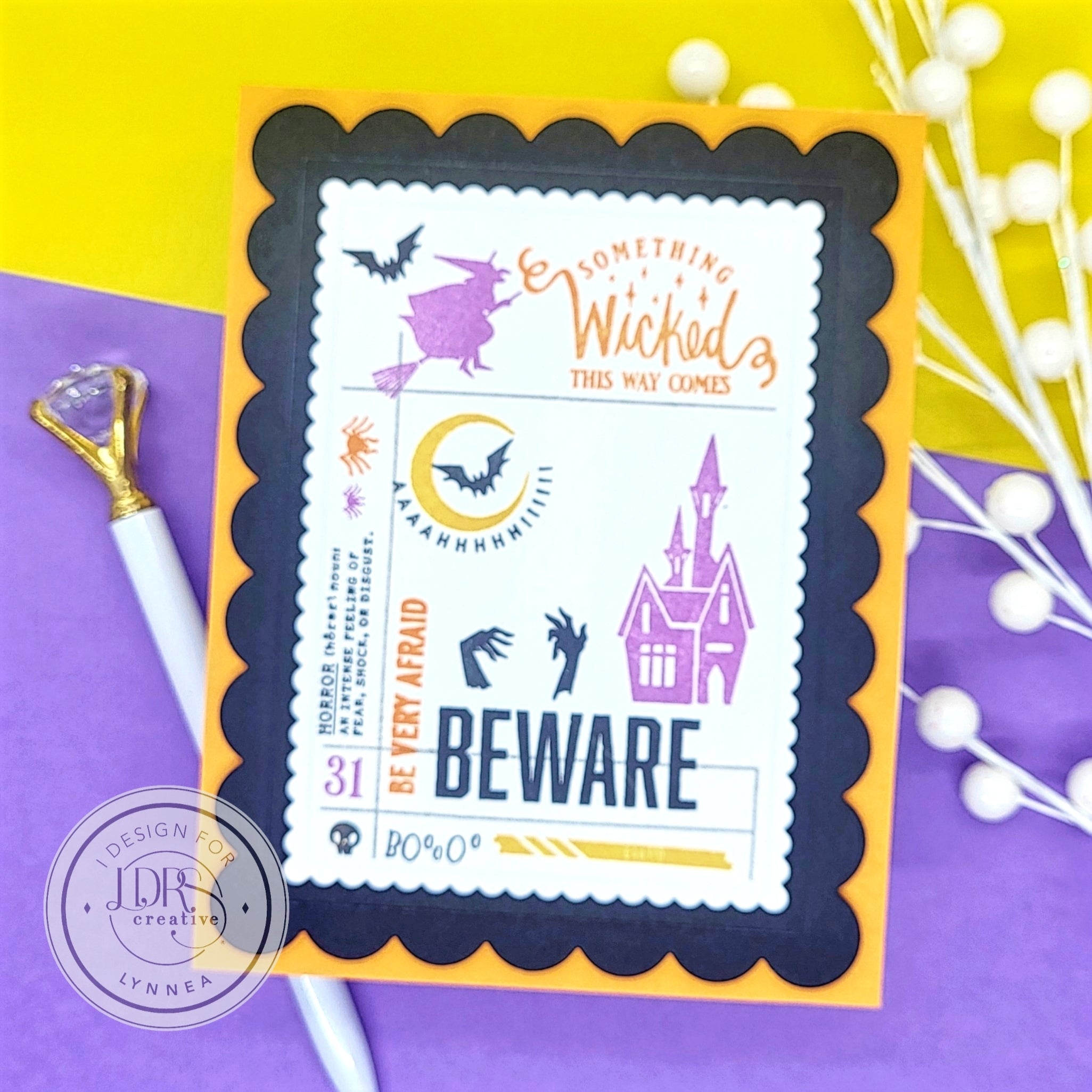 Spooky, Scary Halloween Collage Card – LDRS Creative