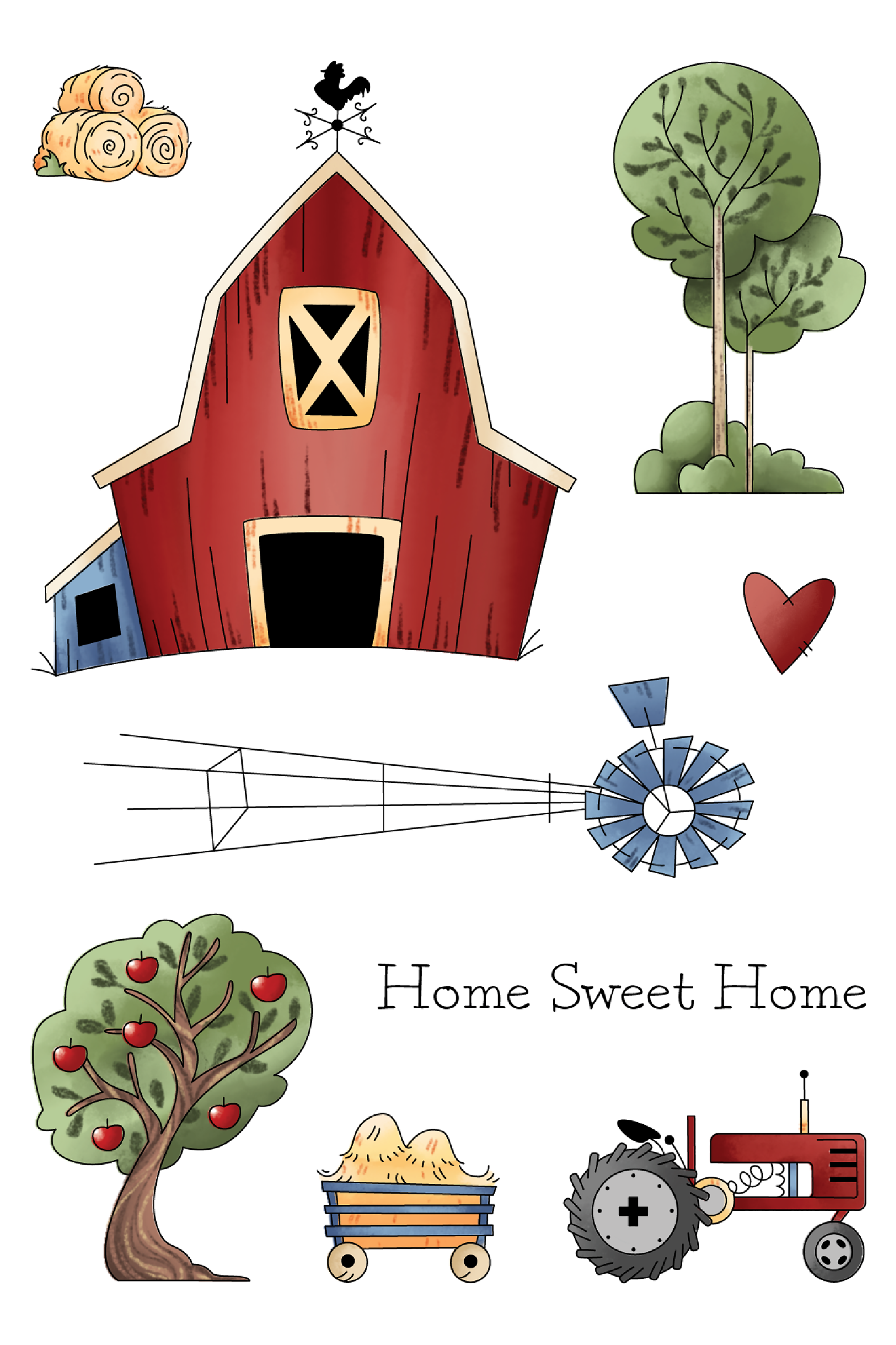 Down on the Farm 4x6 Stamps – LDRS Creative