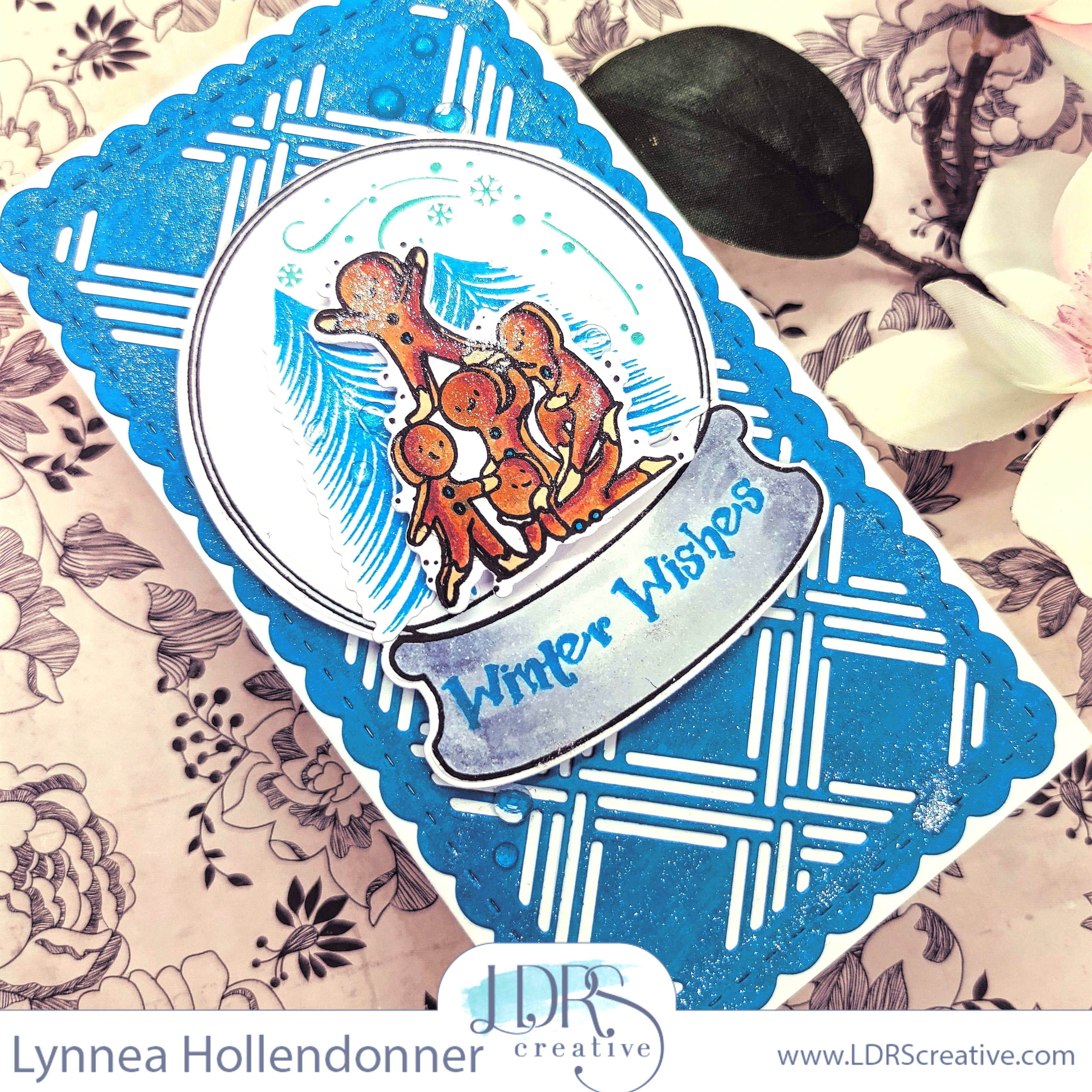 Gingerbread Slim Line Pocket Card – LDRS Creative