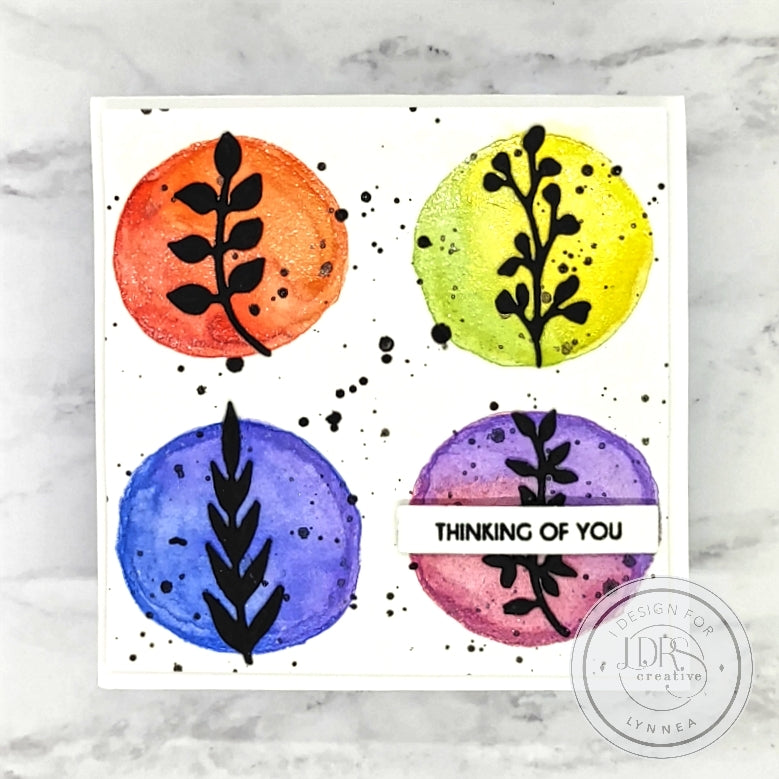 Easy Square Notecard with the Mini Foliage Dies – LDRS Creative