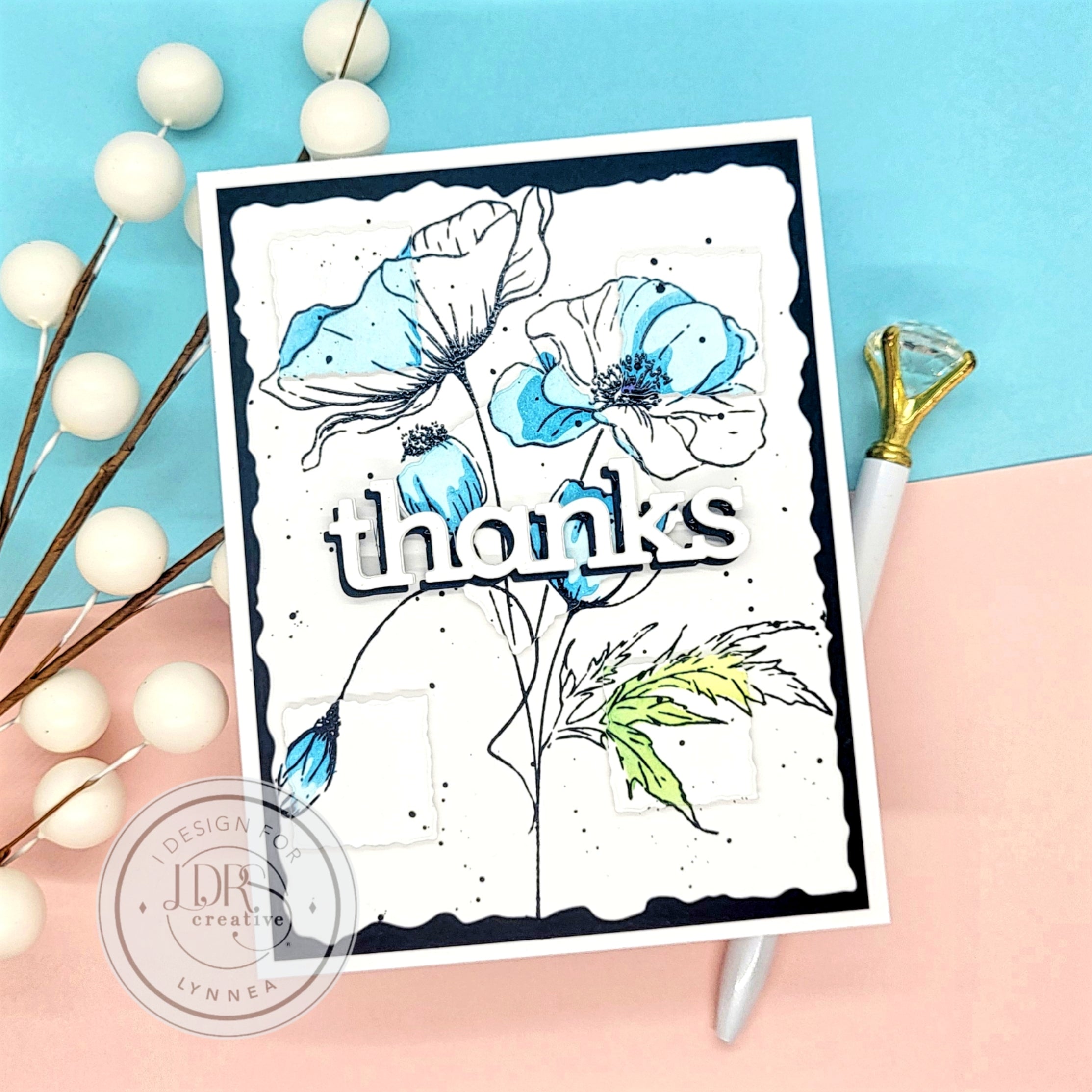Floral Color Blocking Spotlight Card – LDRS Creative