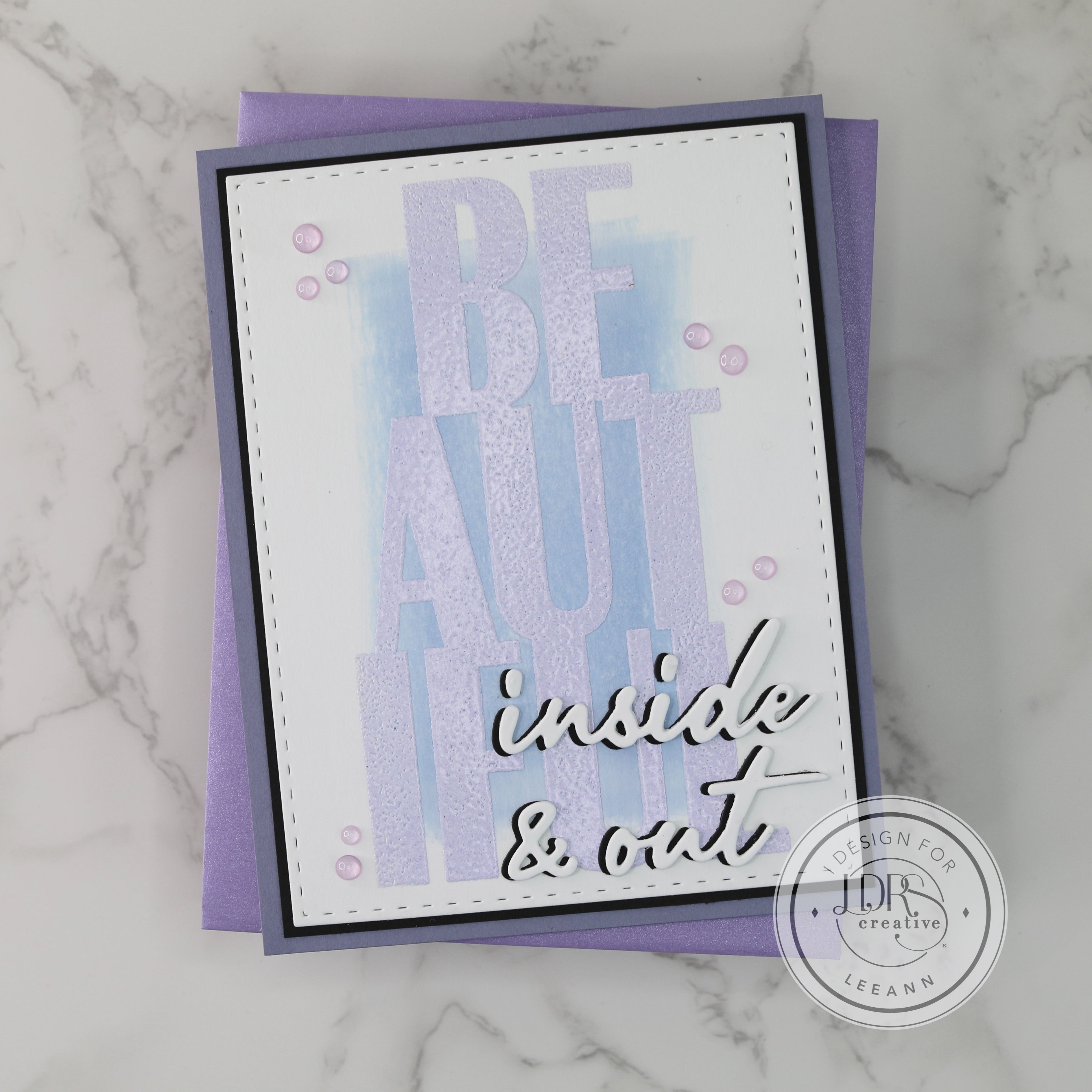 Big Beautiful With Colored Embossing Powder – LDRS Creative