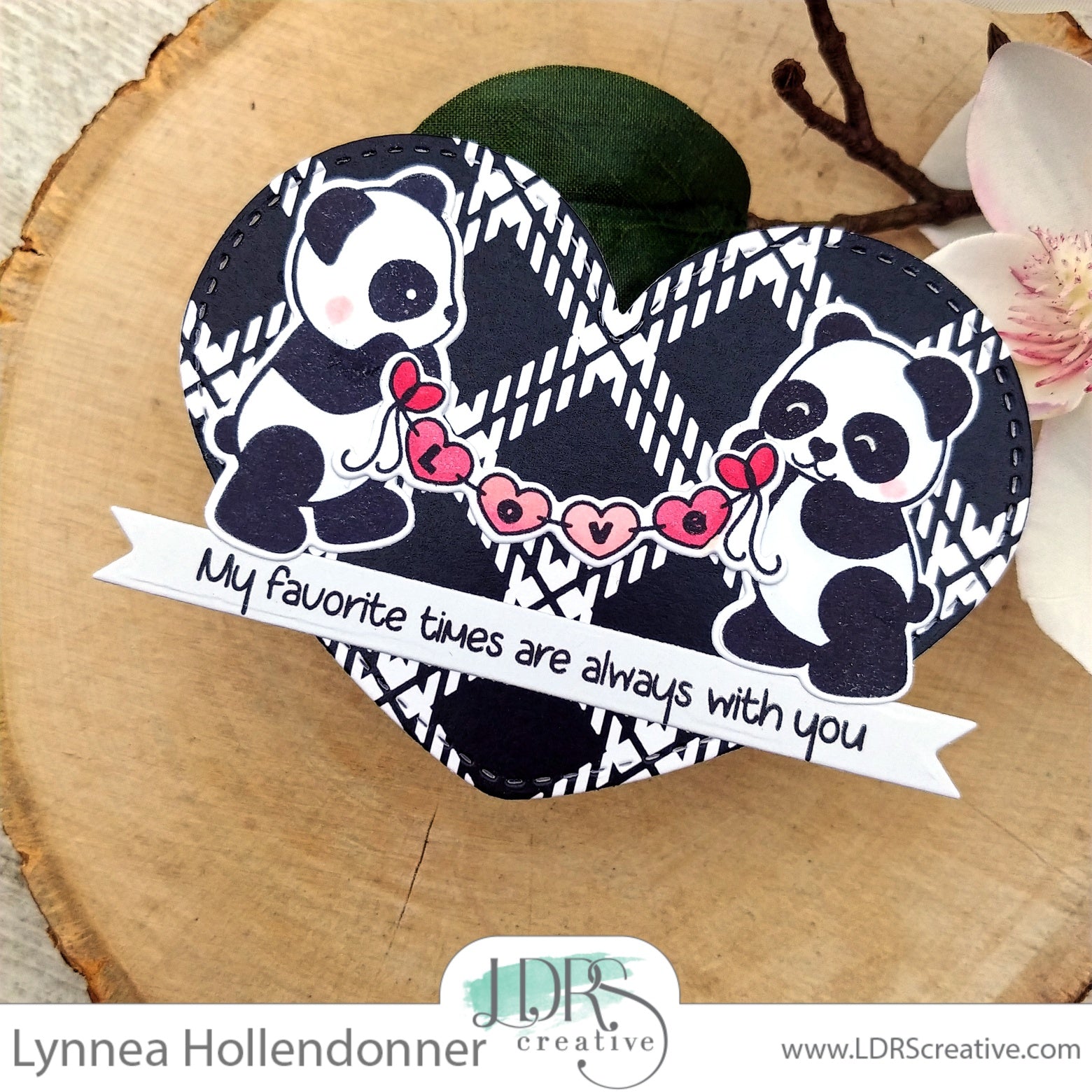 Stitched Heart Shaped Card – LDRS Creative