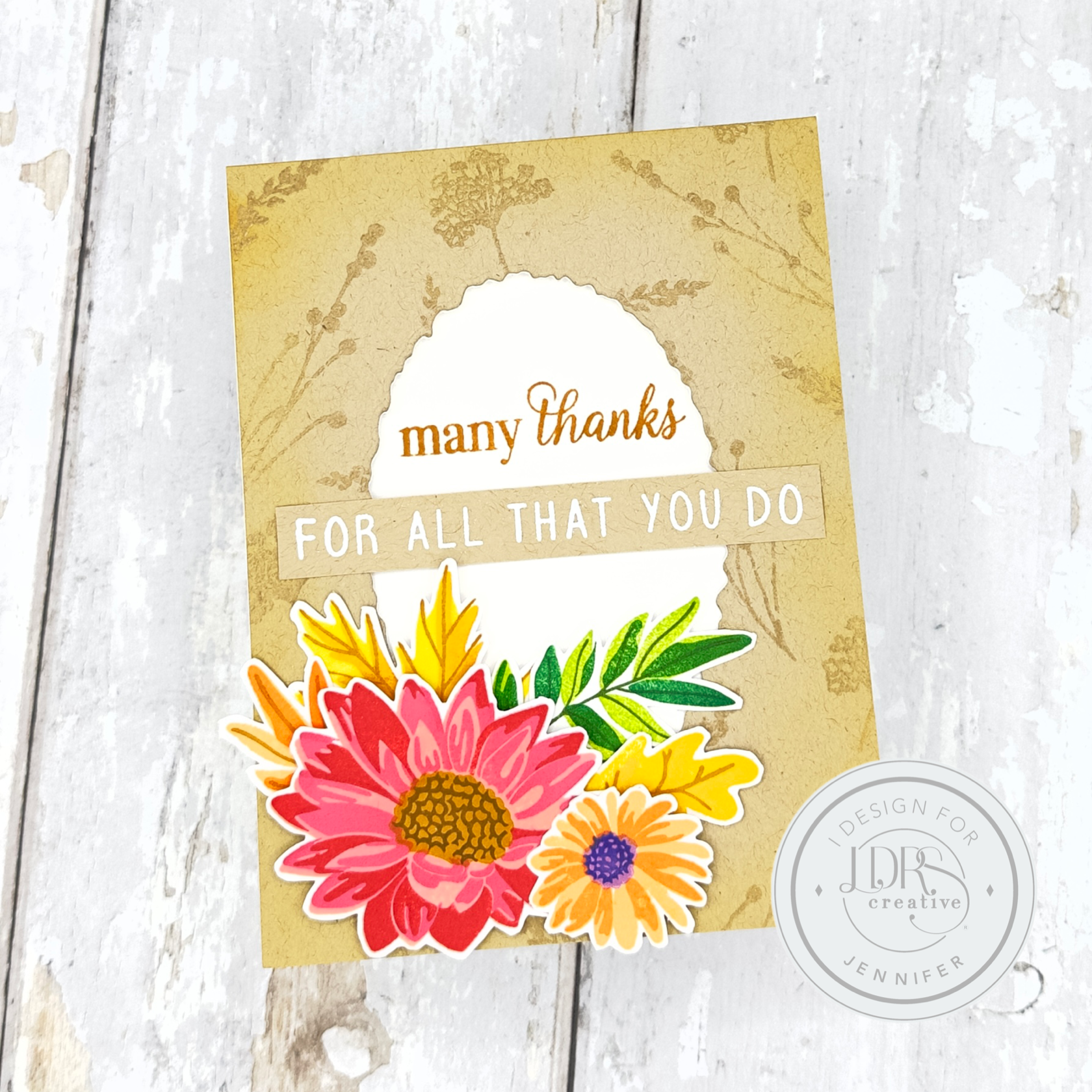 Floral Fall Thank You Card – LDRS Creative
