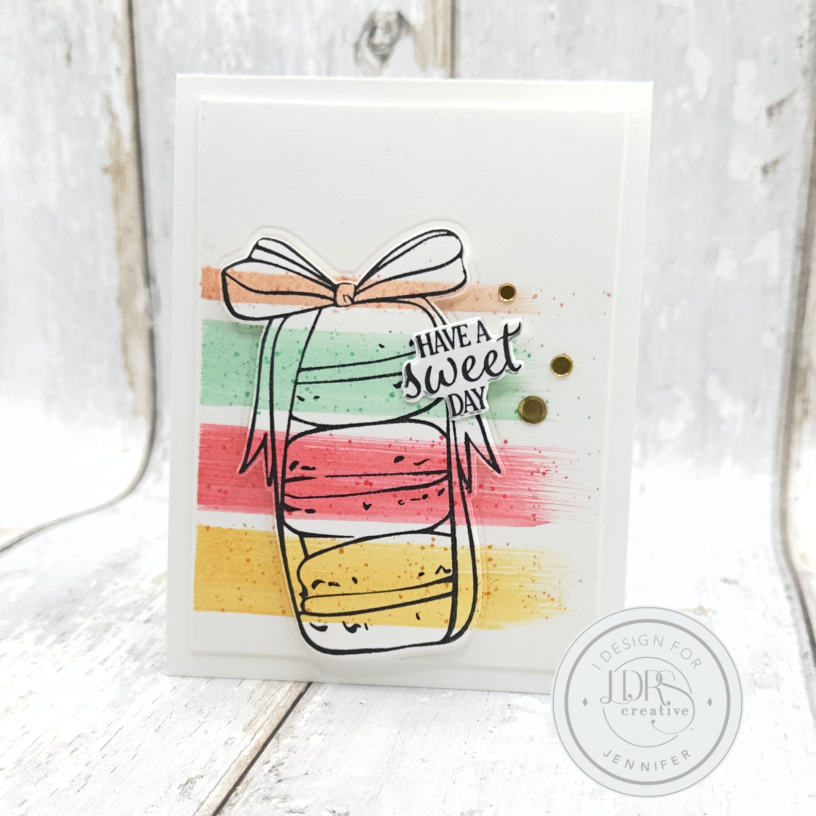 Clean and Simple Macaron Card – LDRS Creative