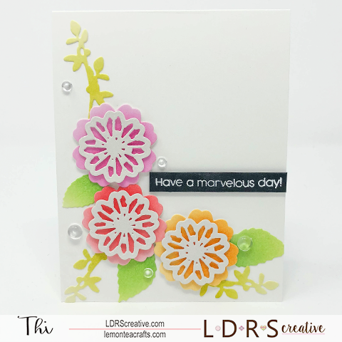Fancy Flowers CAS Card – LDRS Creative