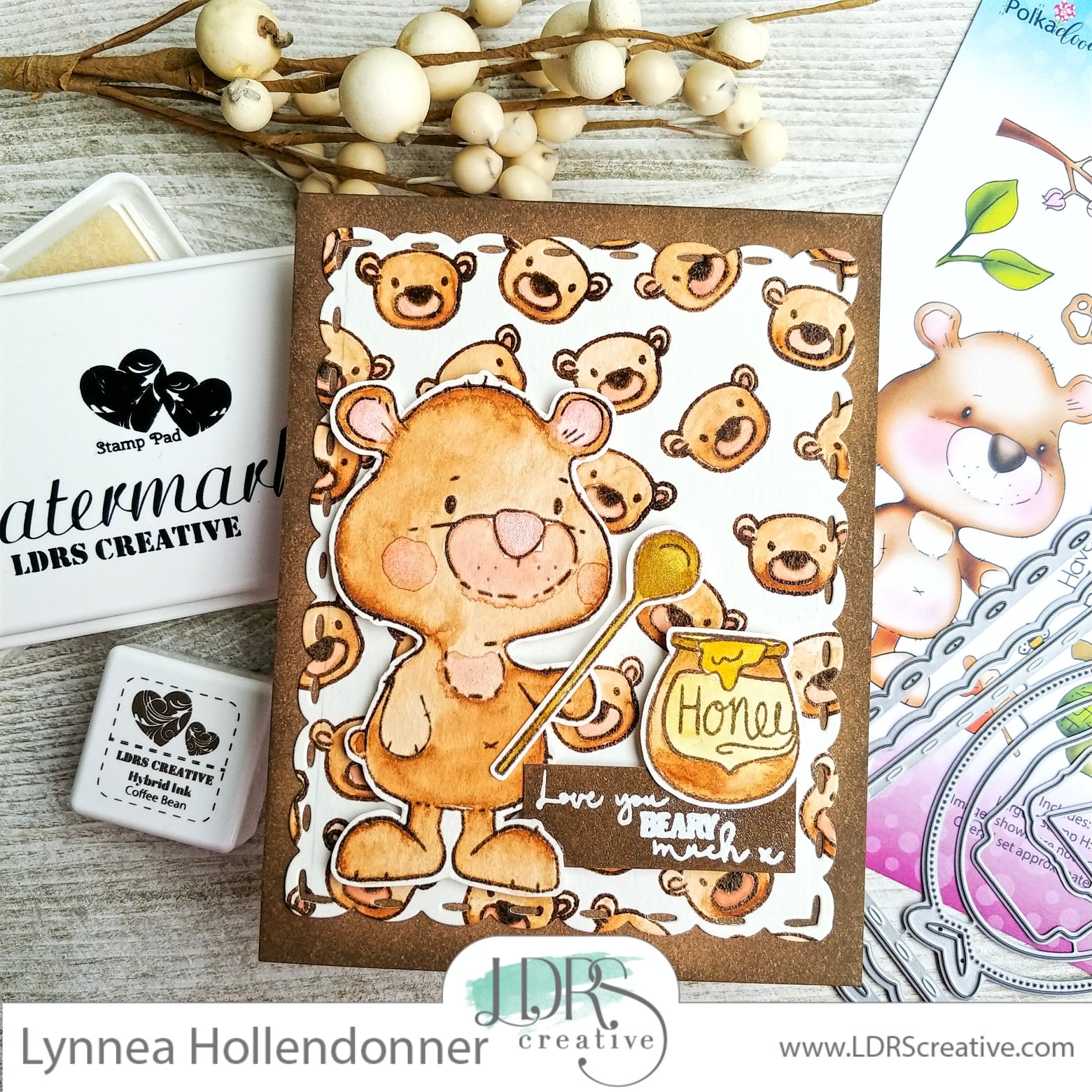A Beary Great Watercolored Background – LDRS Creative