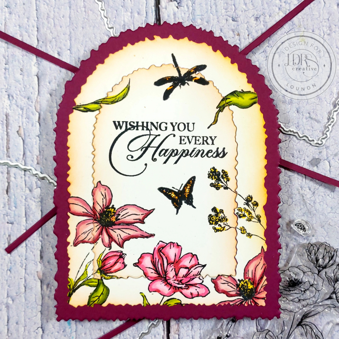 Vintage floral arch card – LDRS Creative