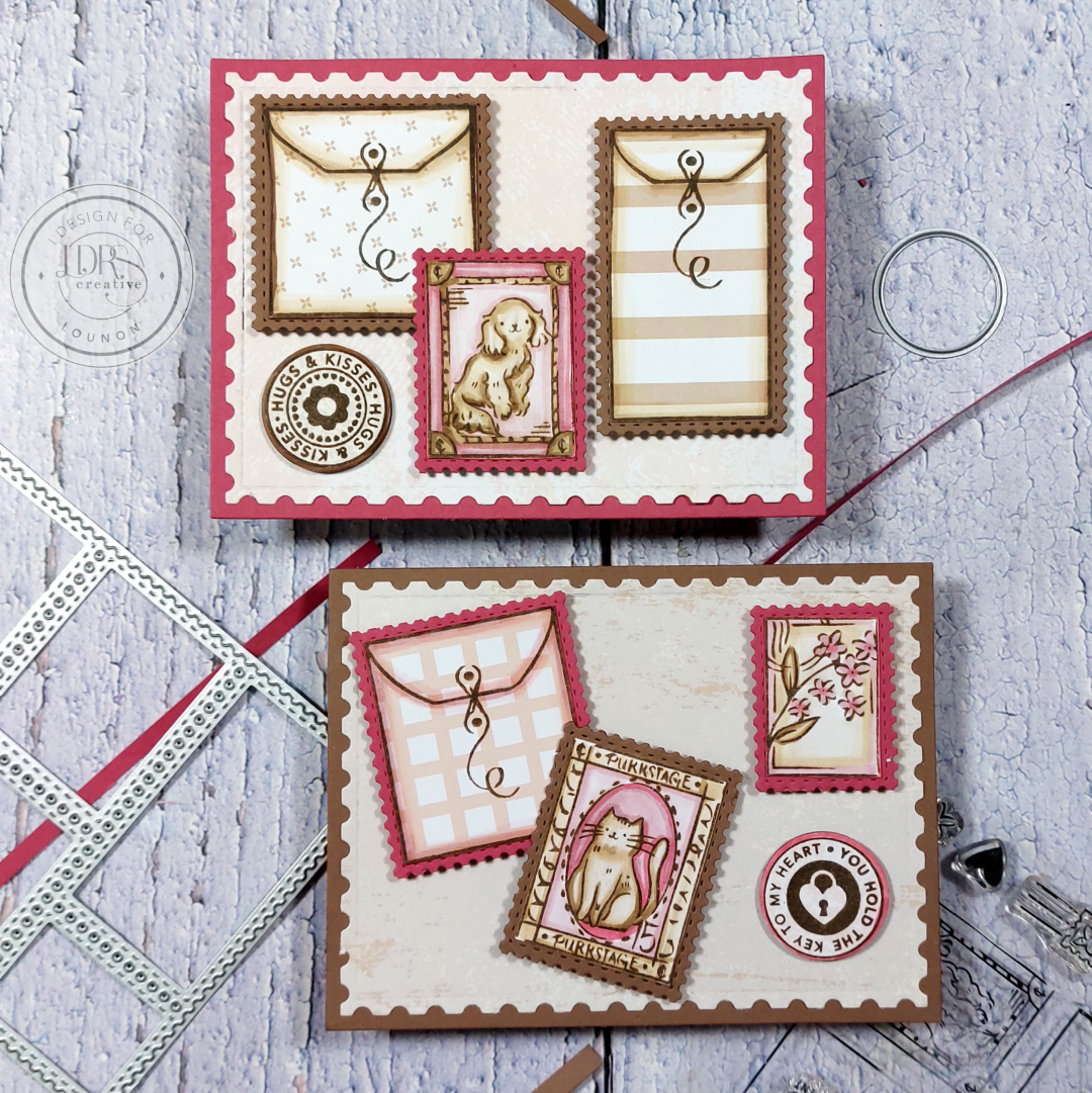 Sweet patterned postage cards – LDRS Creative