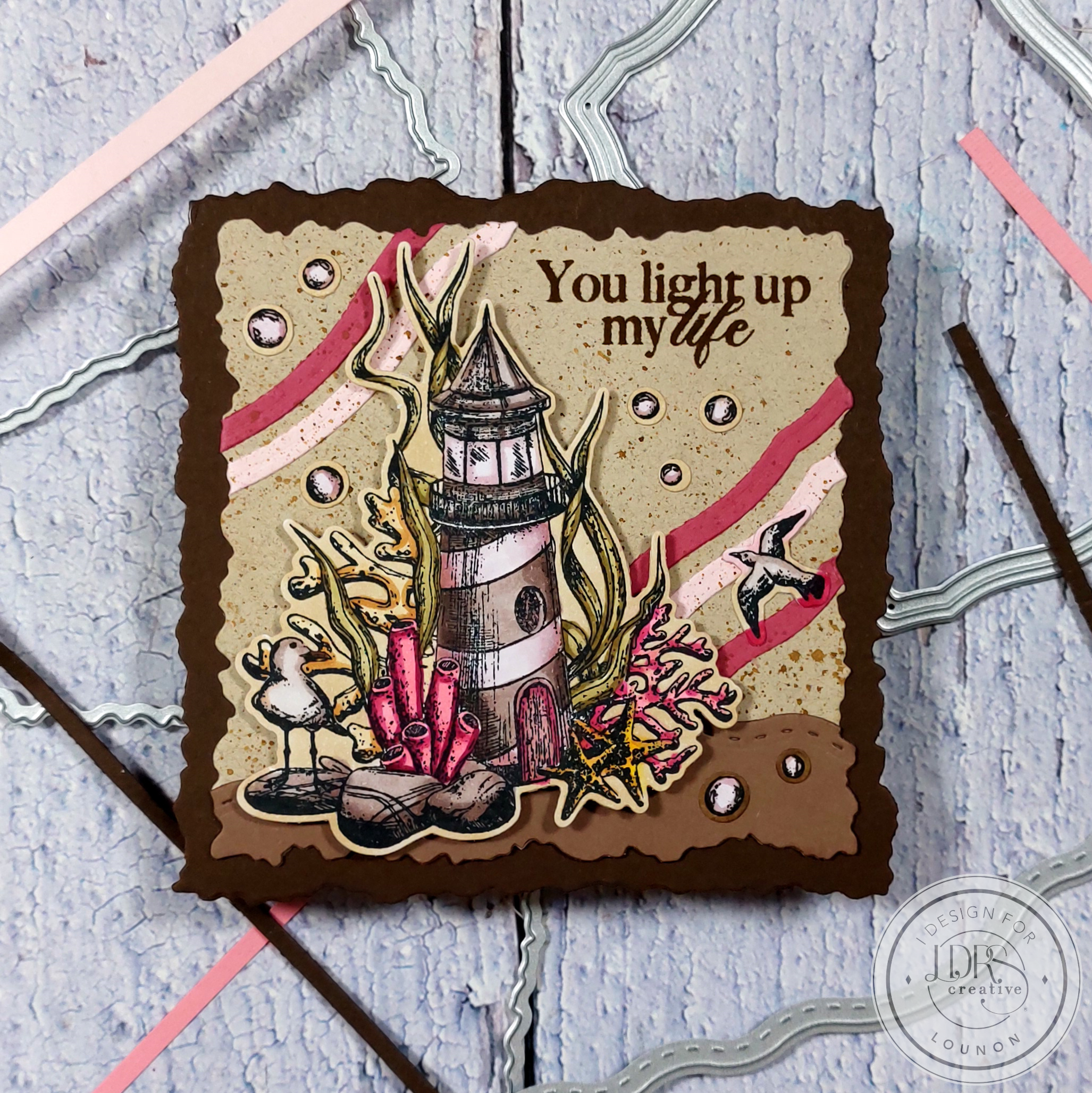 Sea-themed card: break free from traditional color palettes – LDRS Creative