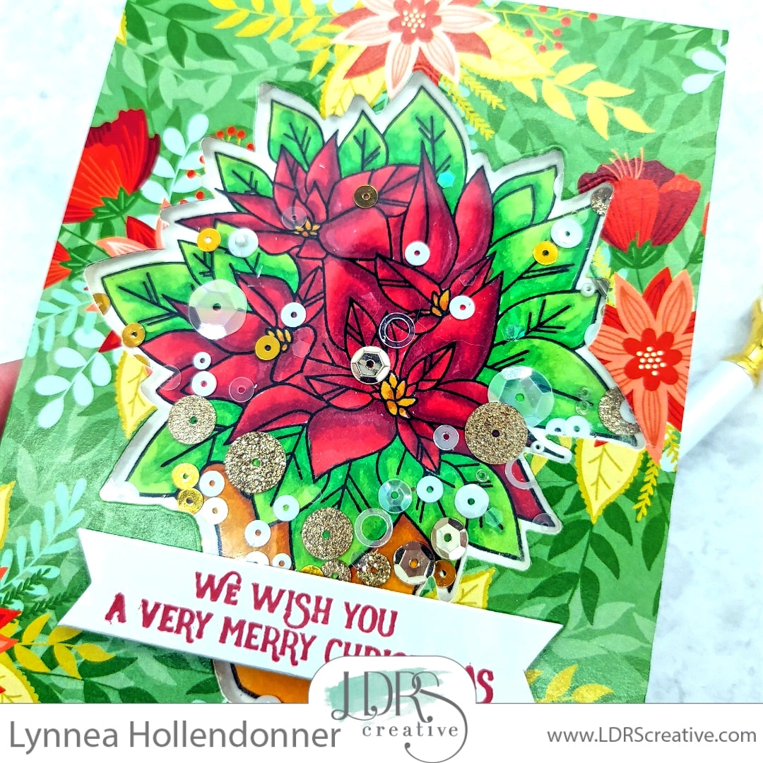 Die Cut Set Back Shaker Card – LDRS Creative