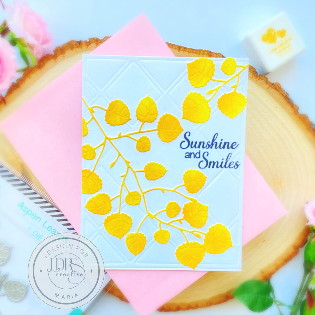 Simple Yet Elegant Card with Aspen Leaves – LDRS Creative