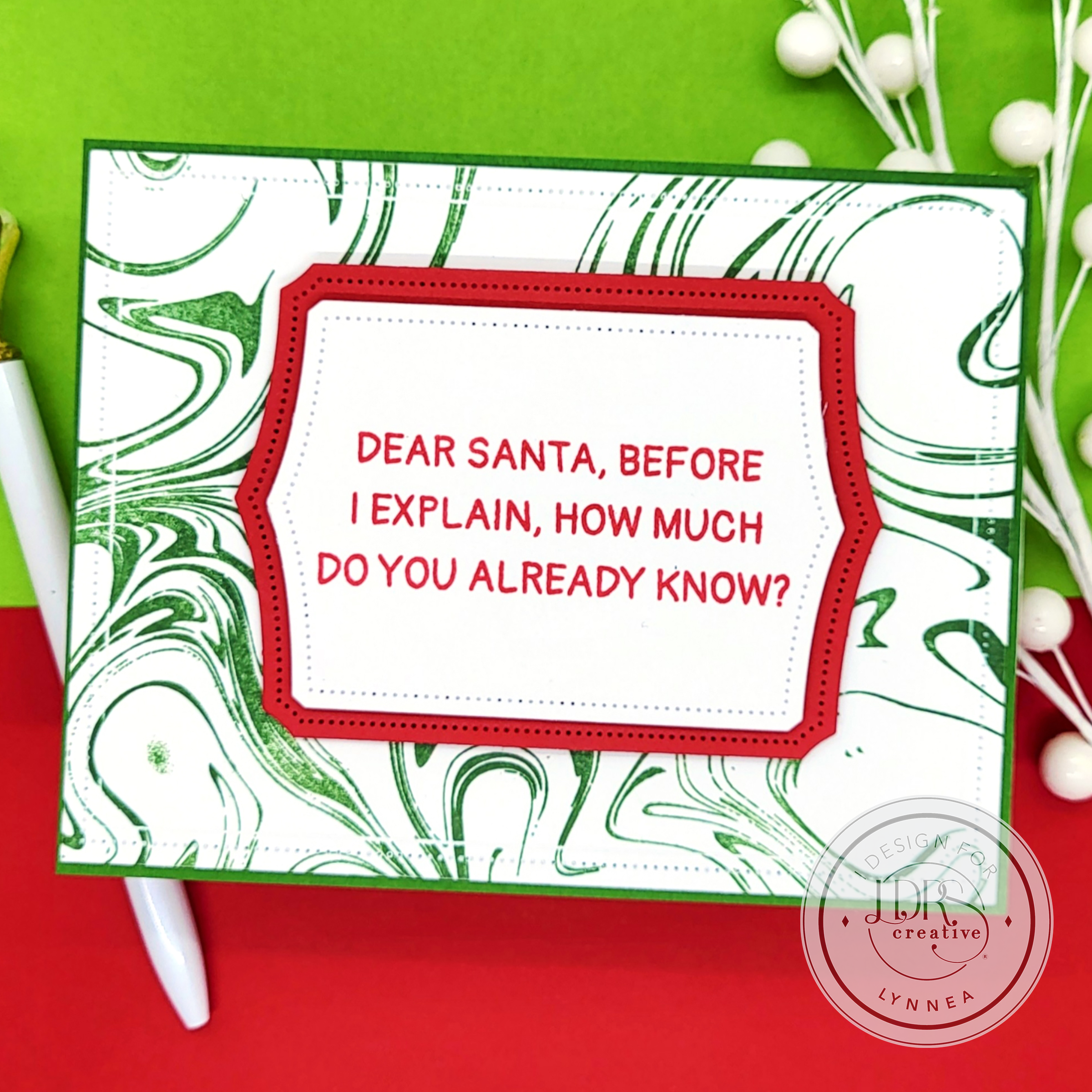 Fast, Funny & Festive Snarky Christmas Card Tutorial! – LDRS Creative