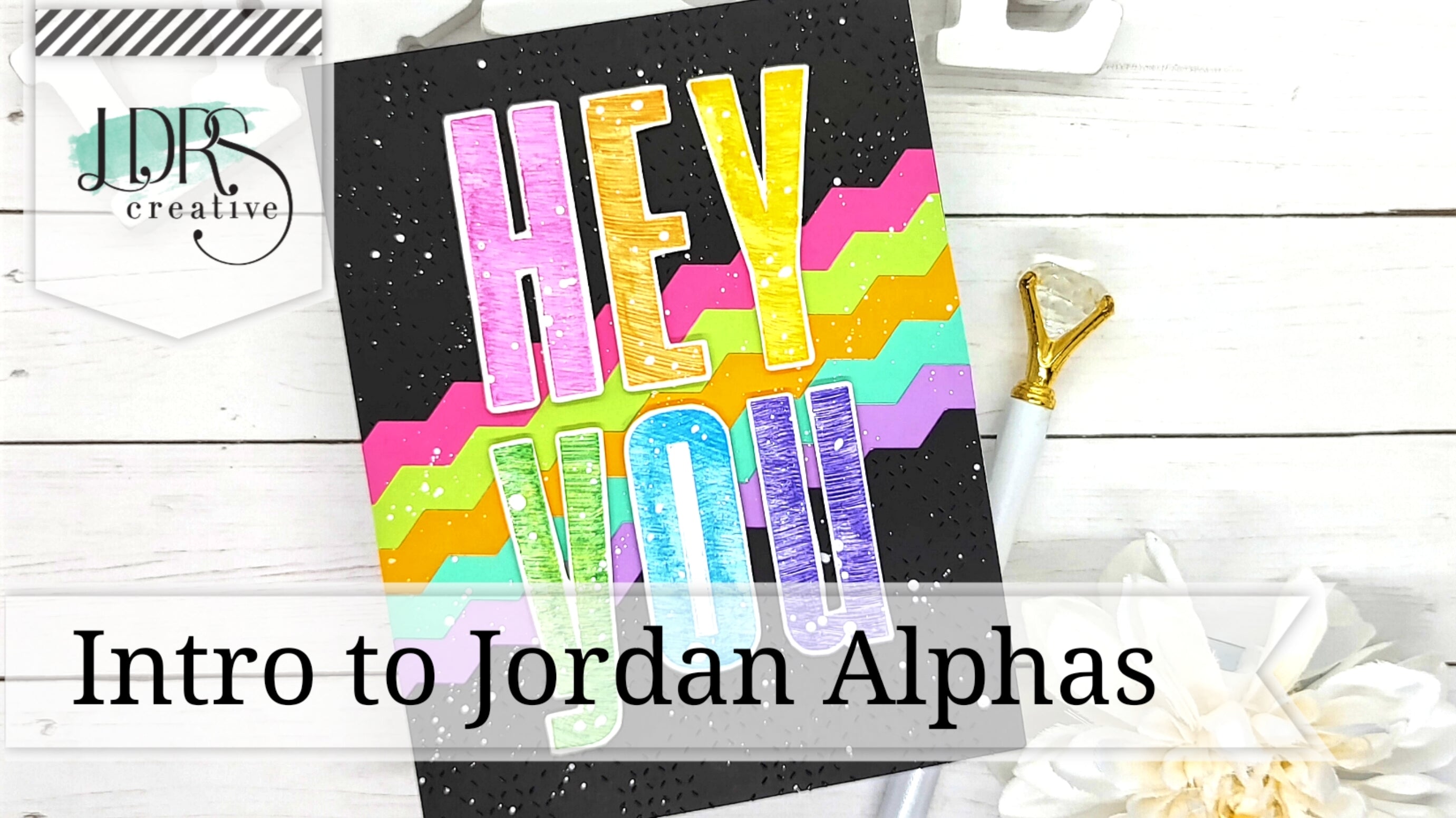 Intro to Jordan Alphas and 1/2" Zig Zag Slimline Background Strips Die ...