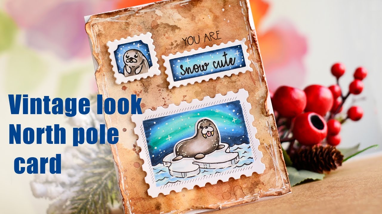 Vintage Look North Pole Card – LDRS Creative