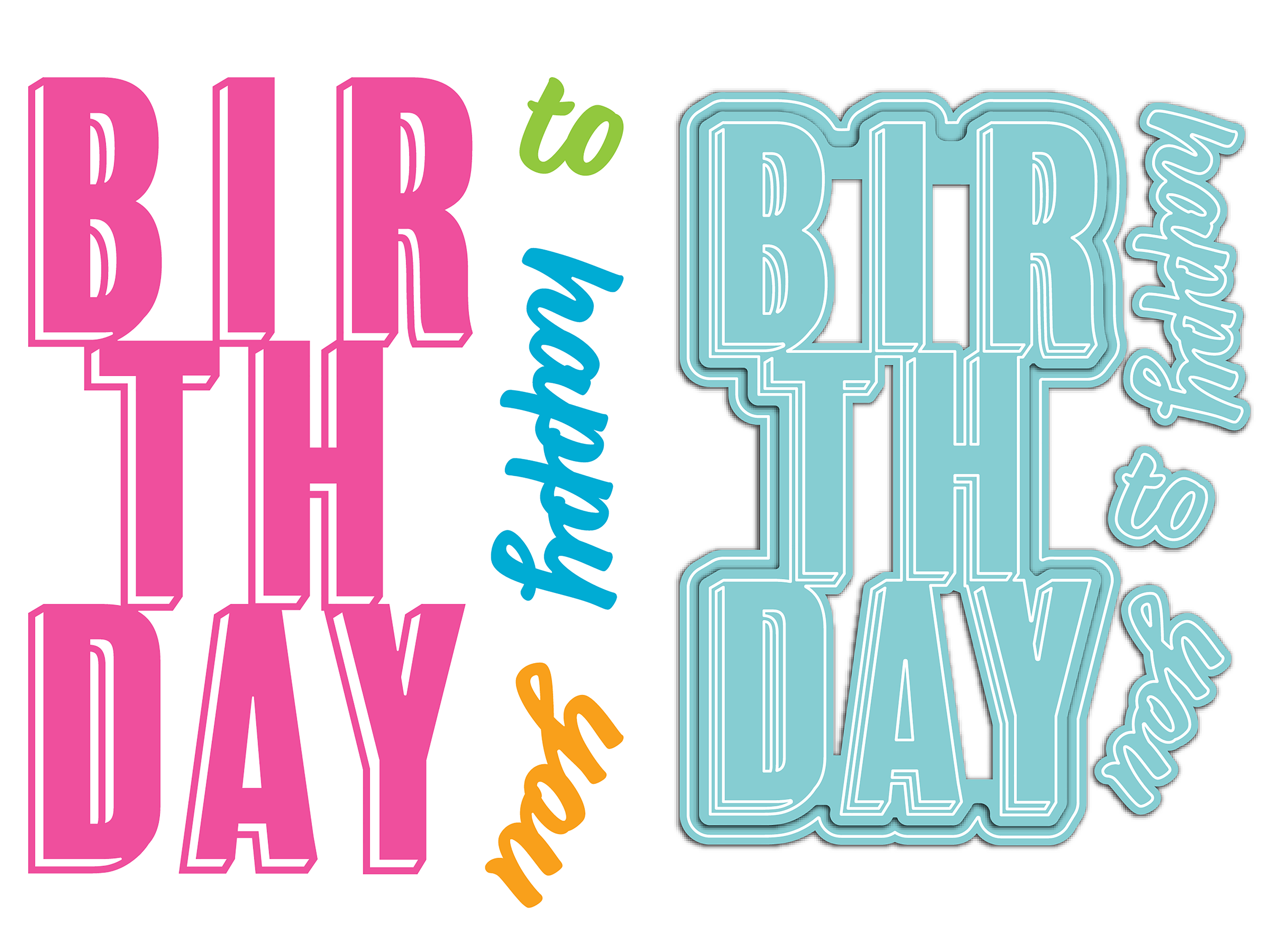 Big Word - Birthday Stamps and Dies Bundle – LDRS Creative