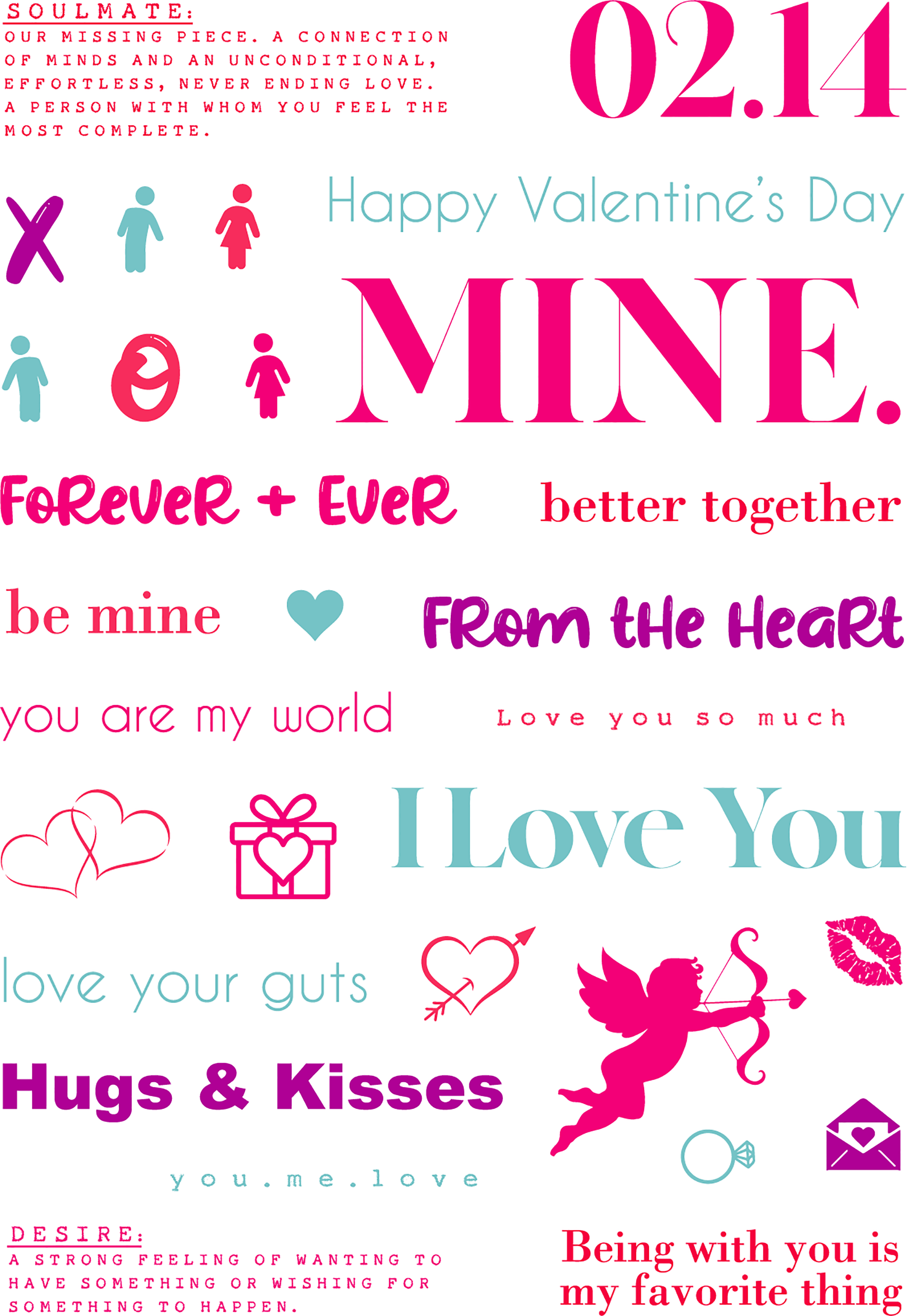 With Affection Collage 4x6 Stamps – LDRS Creative