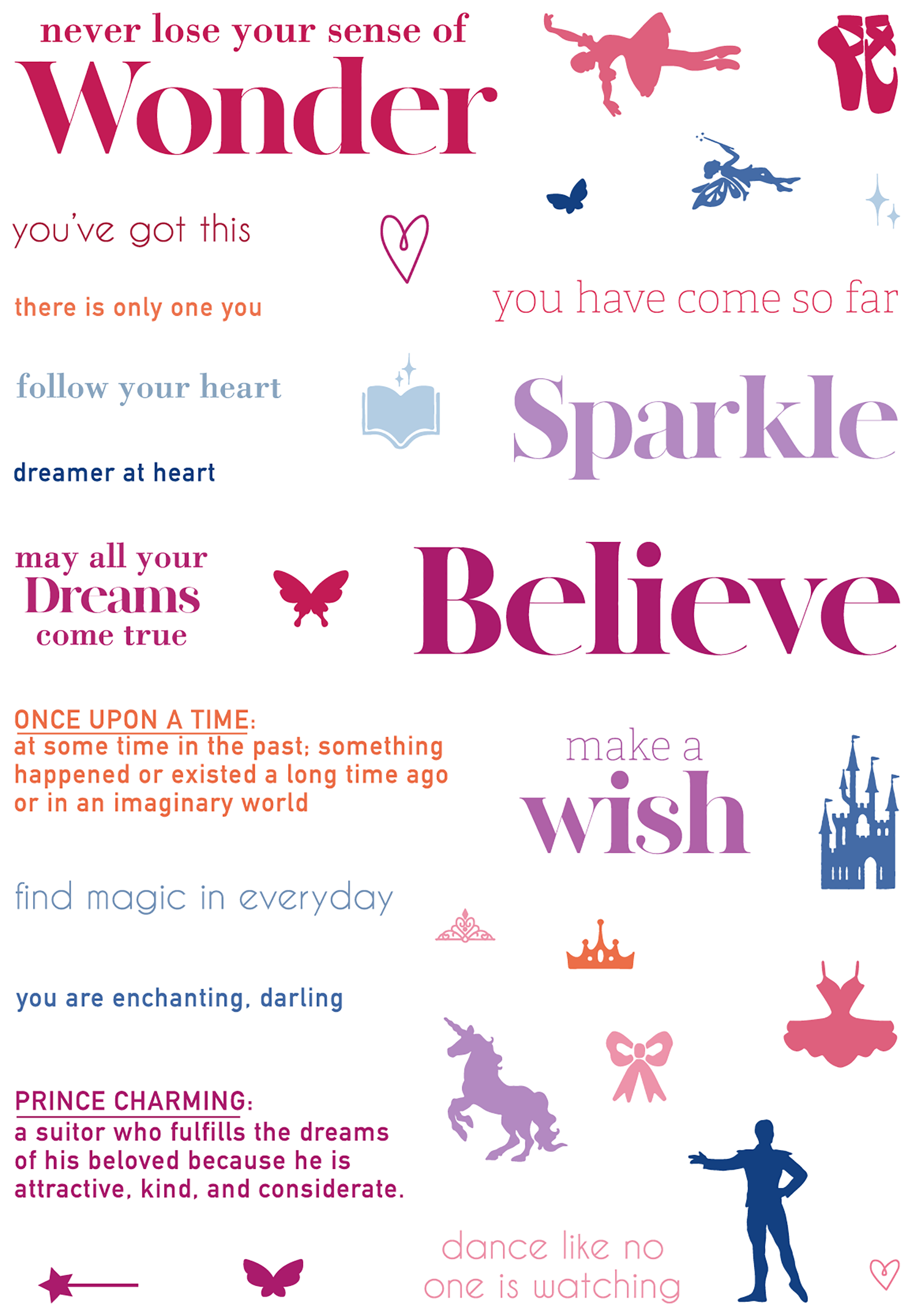 Tutus & Tiaras Collage 4x6 Stamps – LDRS Creative