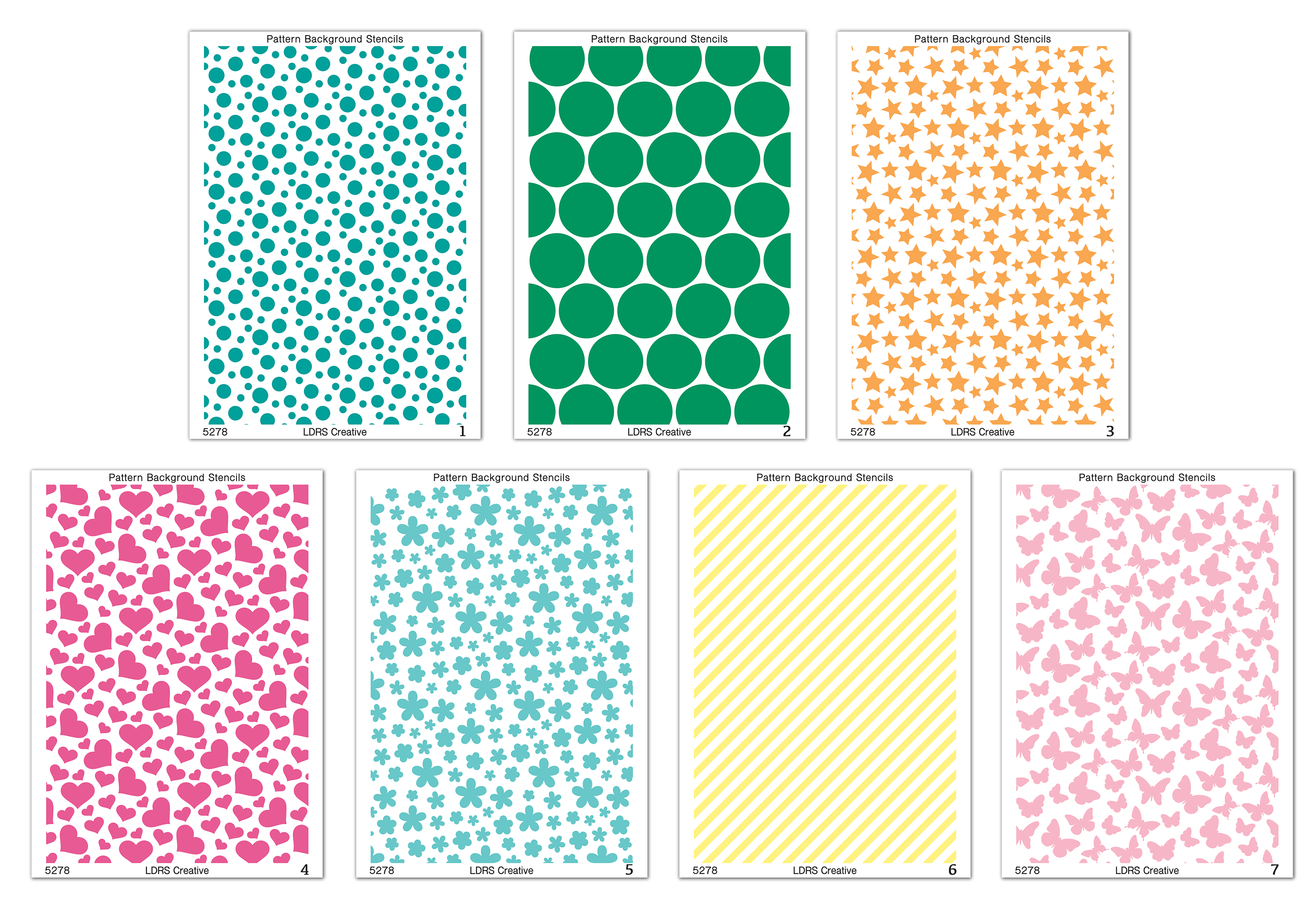 Pattern Background Stencils – LDRS Creative