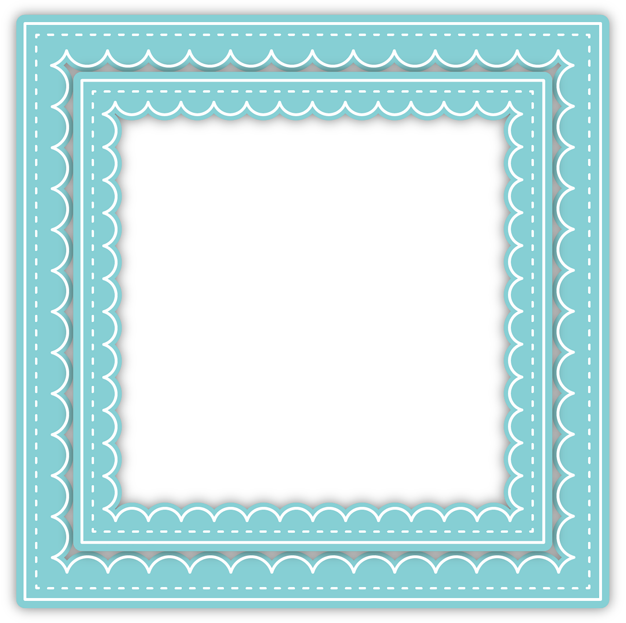 Delicate Stitches Scalloped Square Dies – LDRS Creative