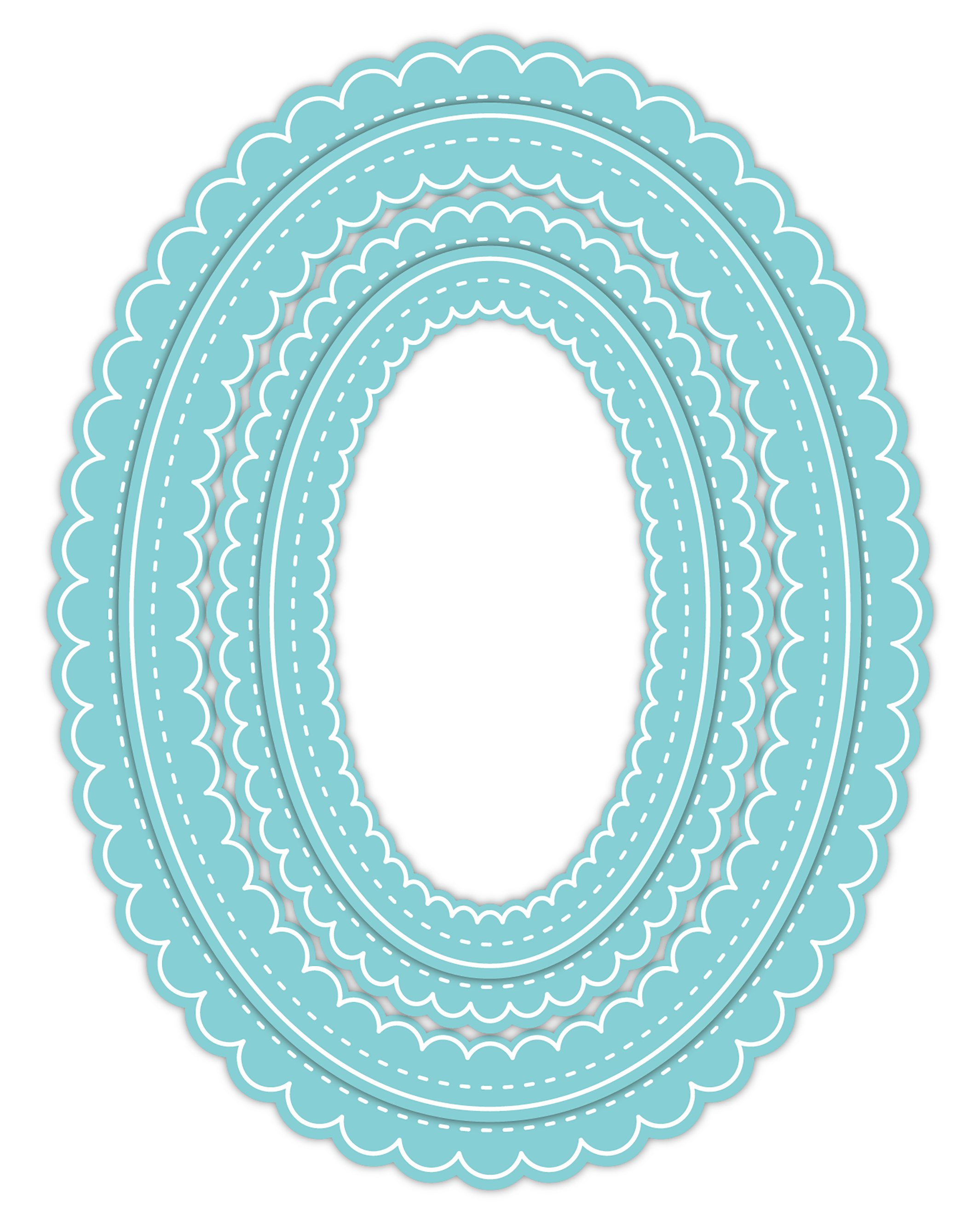 Delicate Stitches Scalloped Oval Dies – LDRS Creative