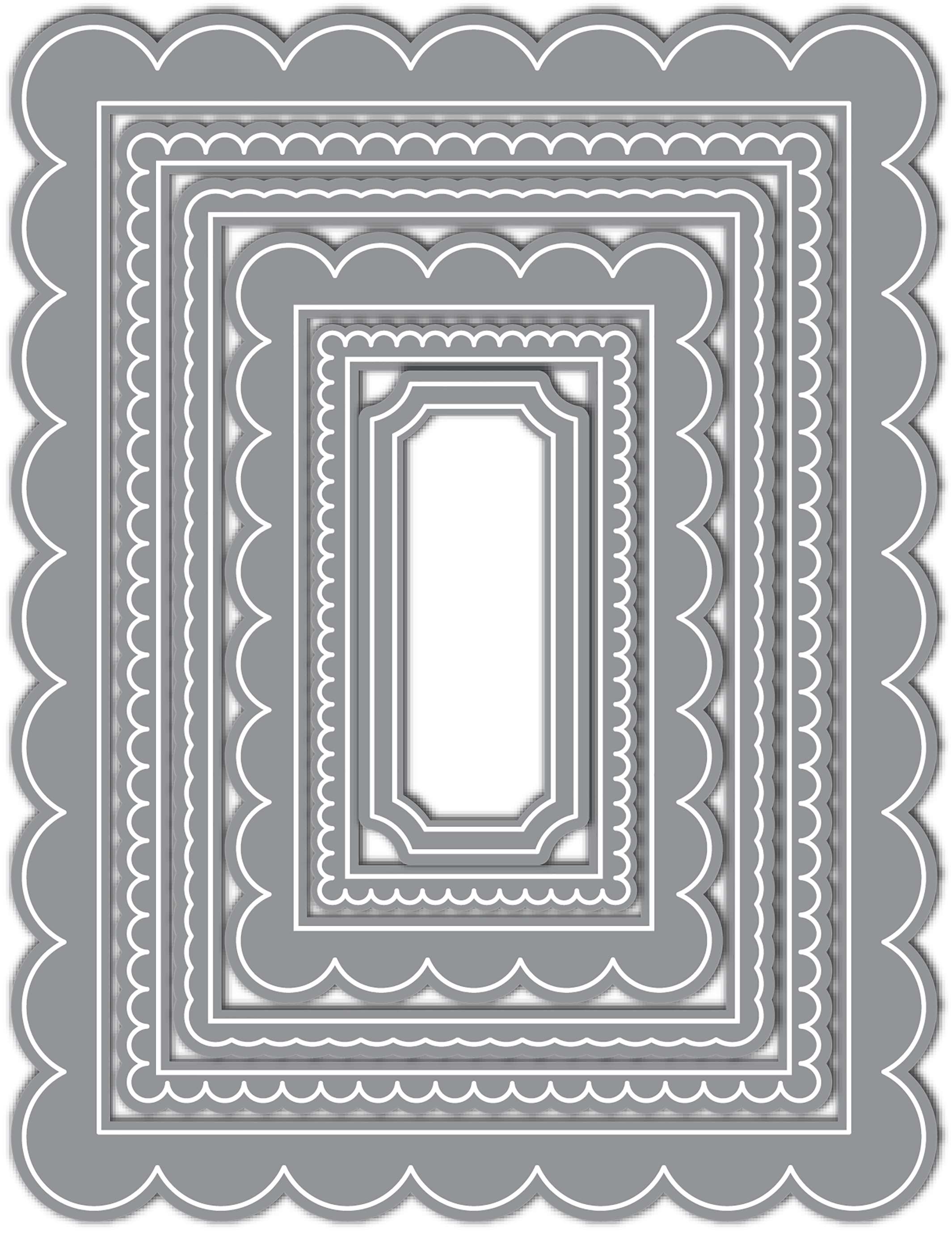 Mixed Scallop Rectangle Dies – LDRS Creative