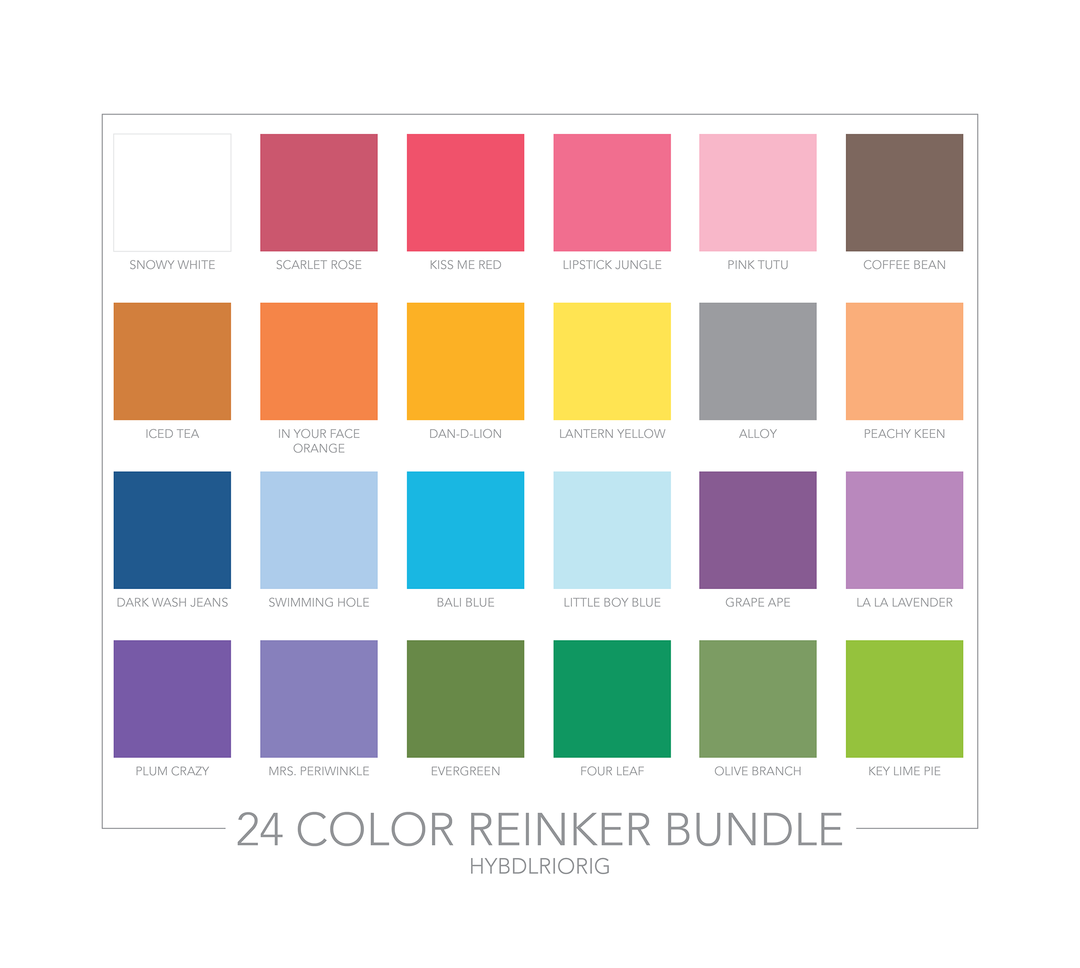 24 Color Re-Inker Bottles Bundle – LDRS Creative
