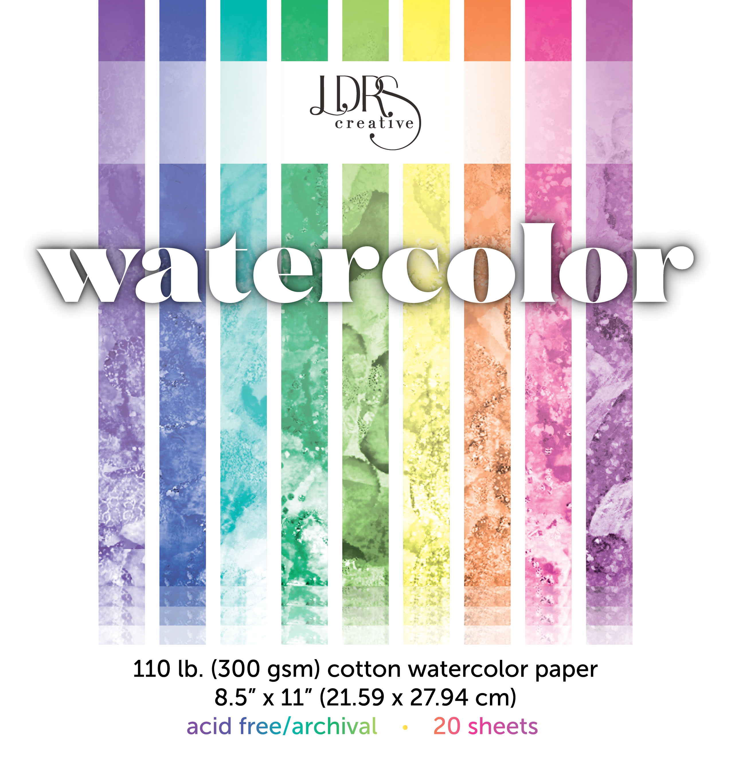 8.5" x 11" Cotton Watercolor Paper Pack – LDRS Creative