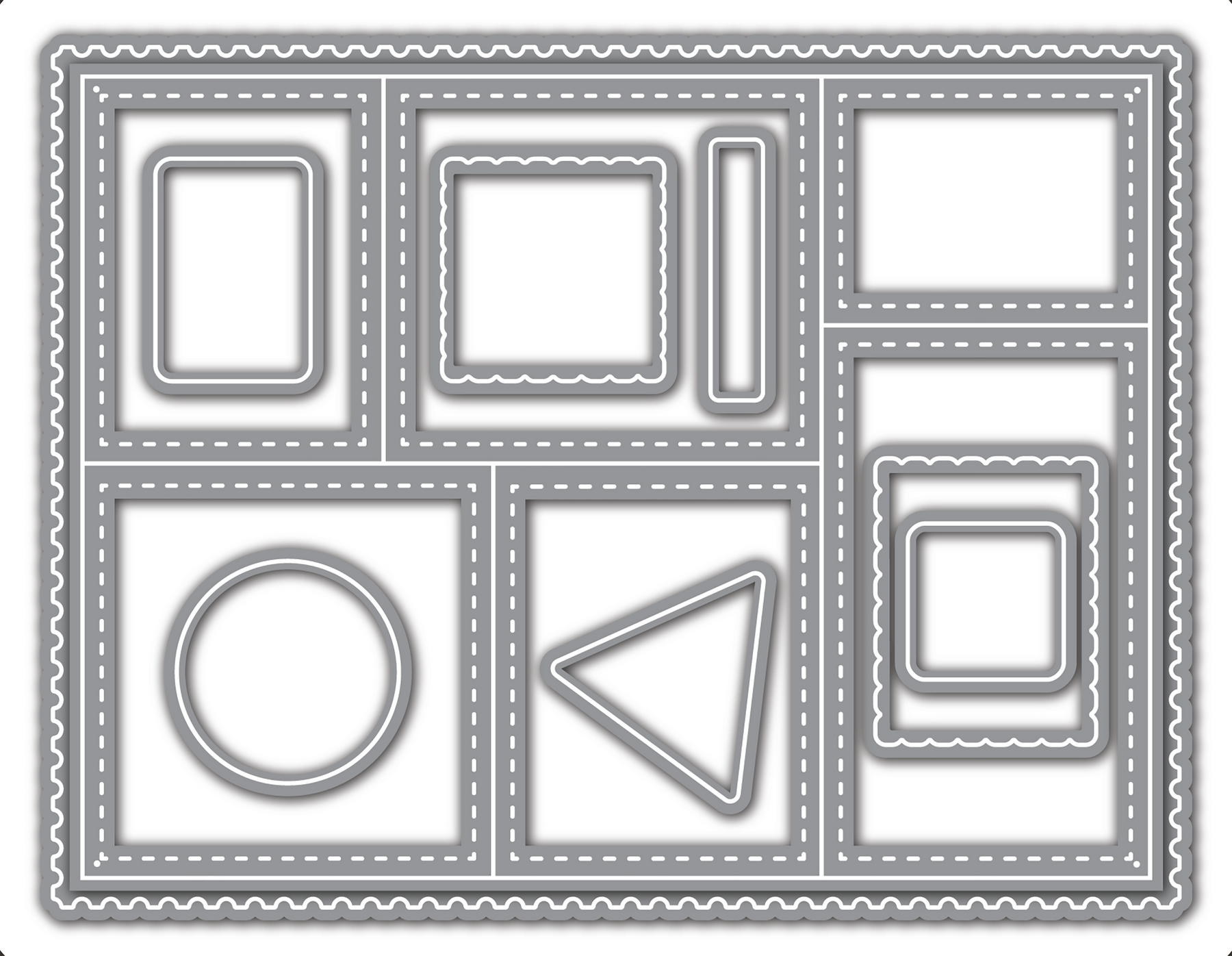 Nested Postage Collage Dies – LDRS Creative