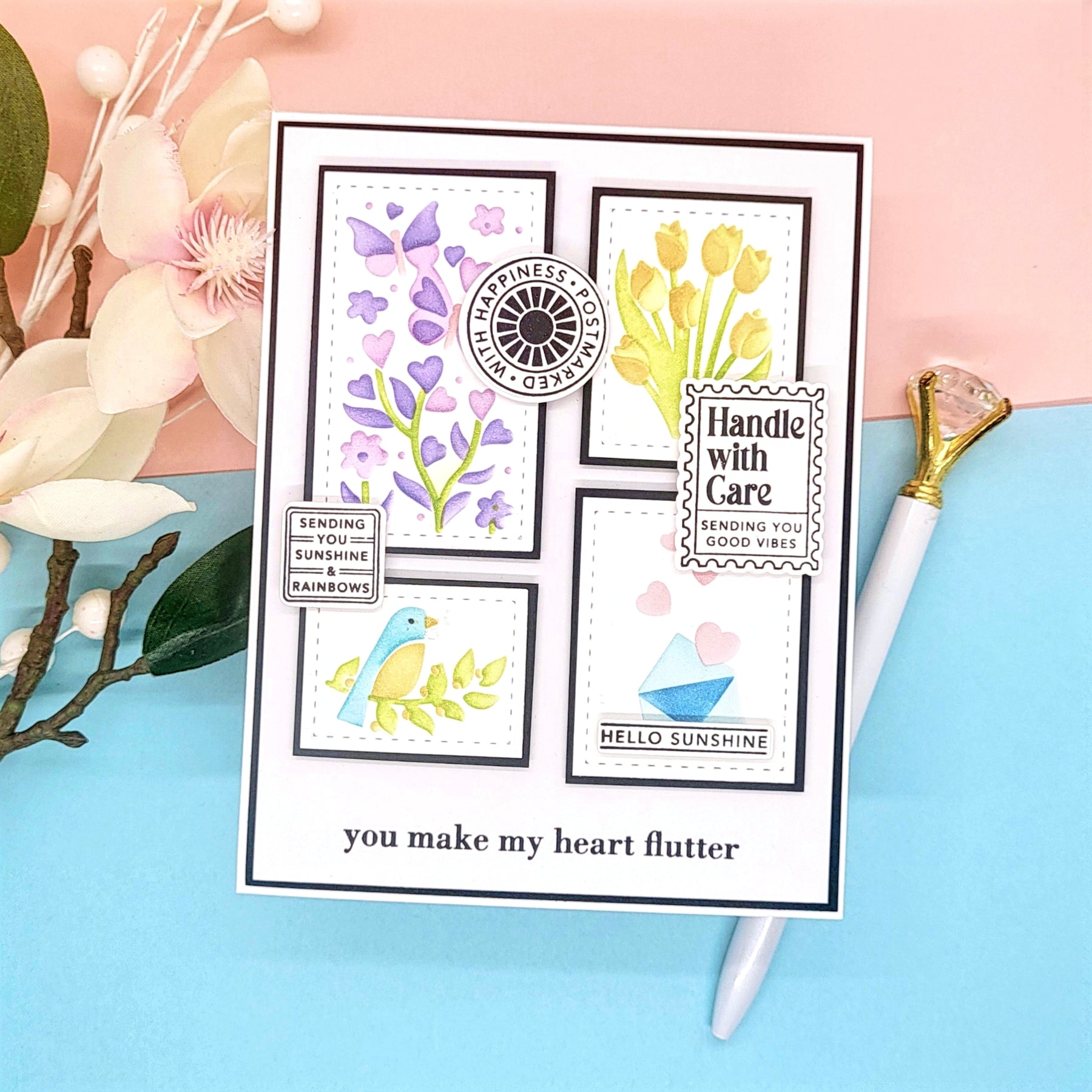 Nested Postage Collage Dies – LDRS Creative