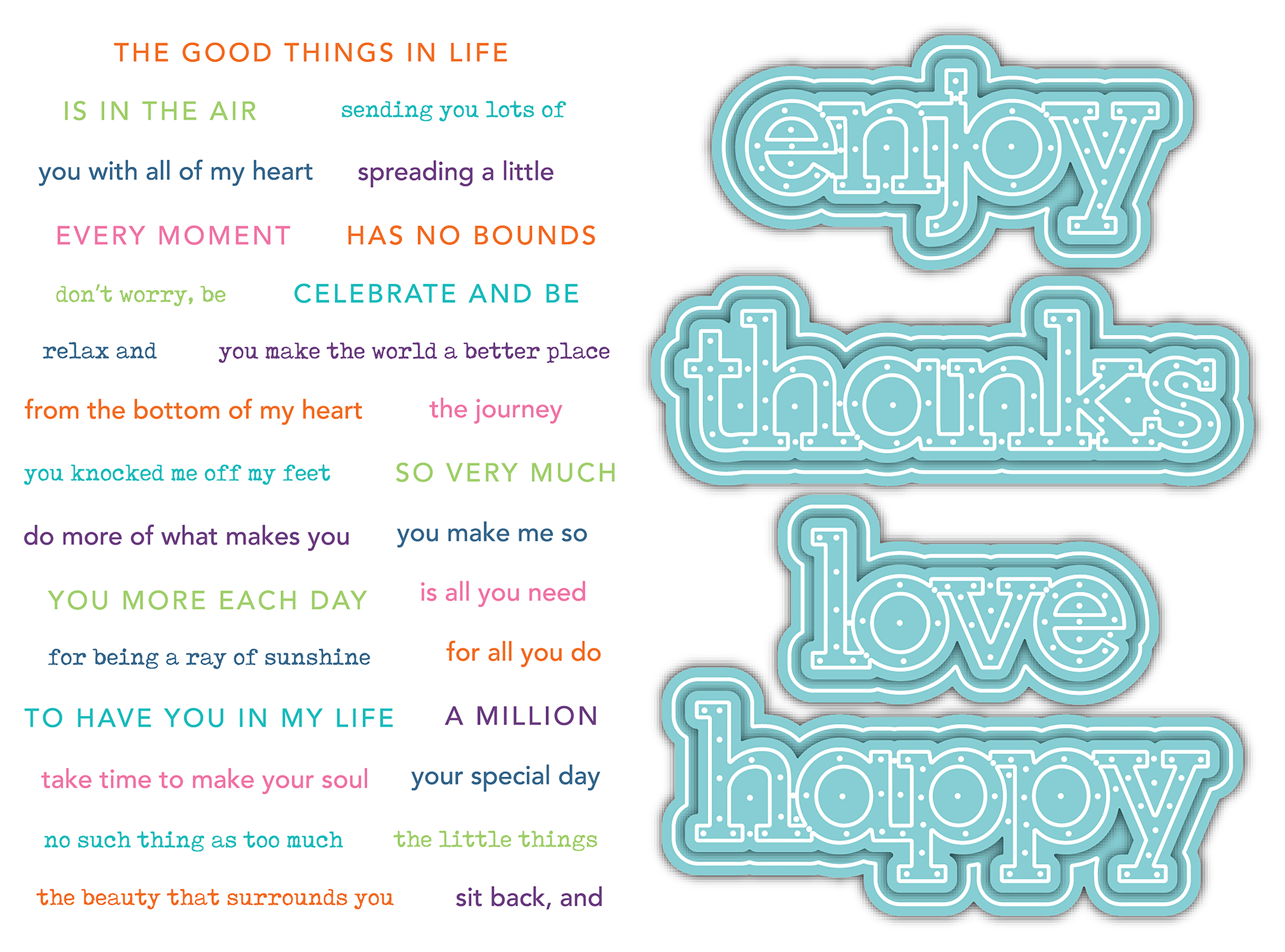 Simply Sentiments 4x6 Stamps and Simply Word Dies Bundle – LDRS Creative