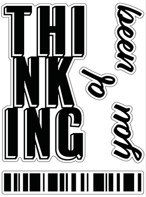 Big Word 4x6 Stamps - Thinking – LDRS Creative