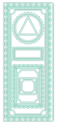 Diagonal Stitched Postage Frames Slimline Dies – LDRS Creative