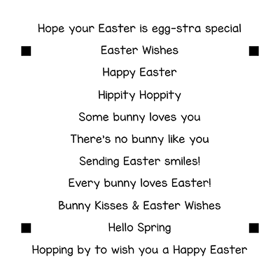 Easter Sentiment Stack 4x4 Stamp Set – LDRS Creative