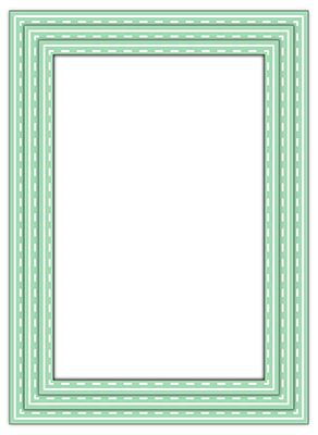 Stitched Layered Frames Die Set – LDRS Creative