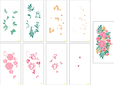 Garden Grandeur Slimline Layering Stencil Set – LDRS Creative